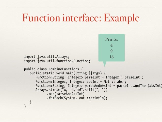 Java 8 Lambda Built-in Functional Interfaces Java 8 Lambda Built-in Functional Interfaces