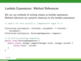 Lambda Expressions in Java | PDF