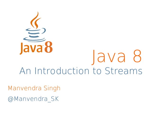 Java 8 Streams | PPT