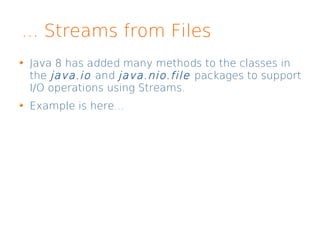 Java 8 Streams | PPT