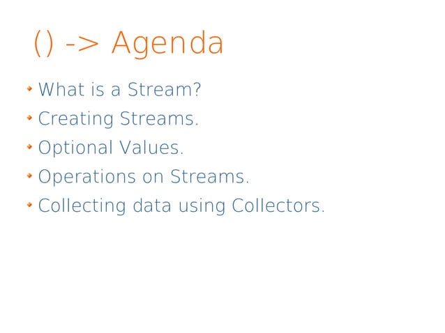 Java 8 Streams | PPT