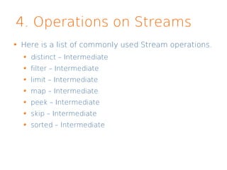Java 8 Streams | PPT