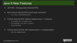 Java 9 - Part1: New Features (Not Jigsaw Modules) | ODP