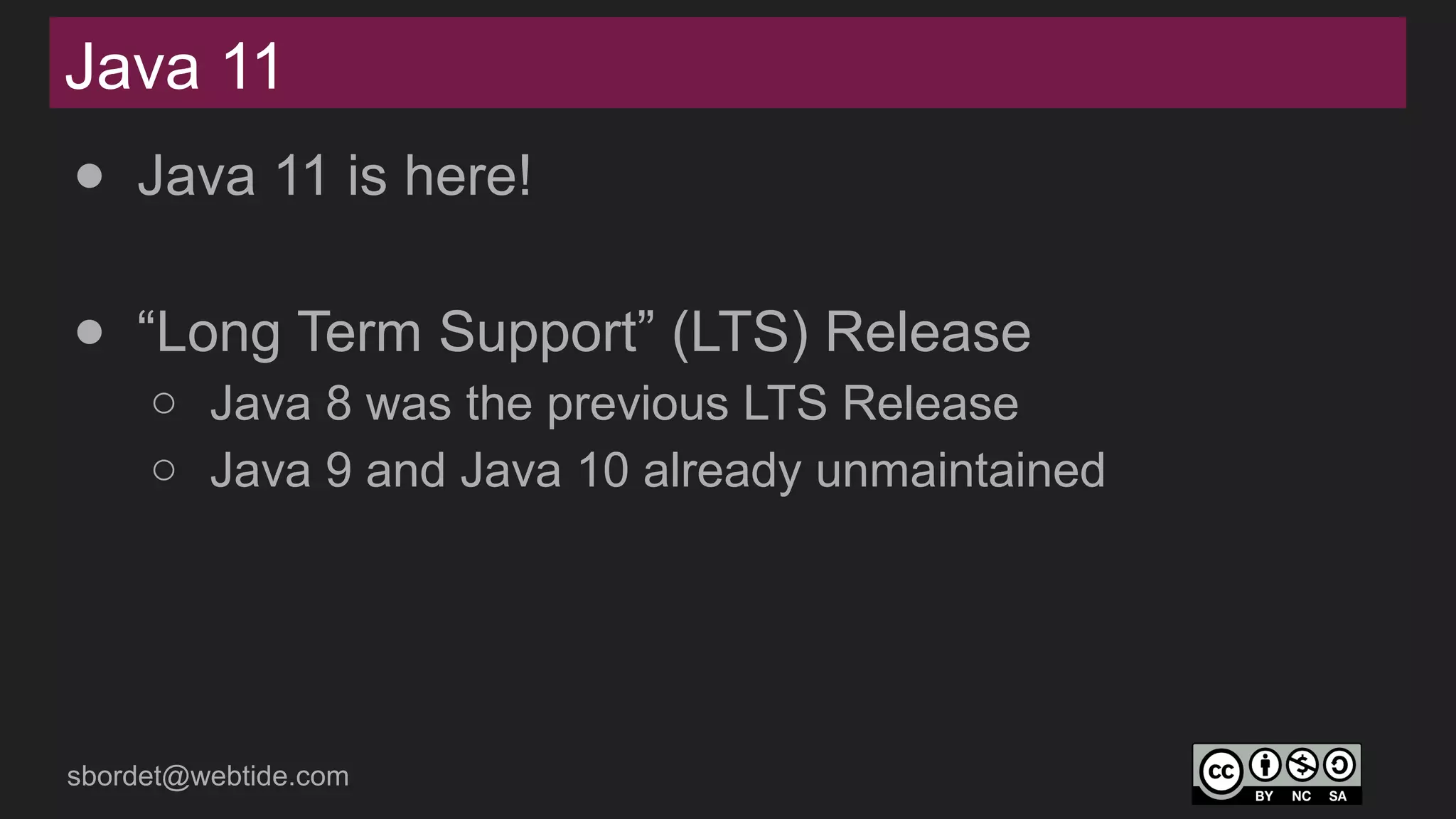 Java 9/10/11 - What's new and why you should upgrade | PPT