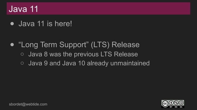 Java 9/10/11 - What's new and why you should upgrade | PPT