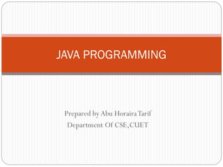 Basic Java Programming | PPT
