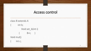 Static Import and access modifiers | PPTX