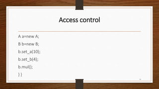 Static Import and access modifiers | PPTX