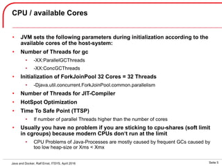 Java and cgroups eng | PPT
