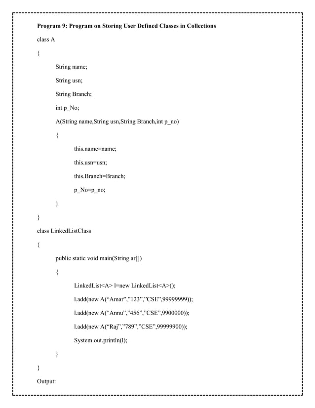 Java and j2ee_lab-manual | PDF