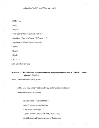 Java and j2ee_lab-manual | PDF