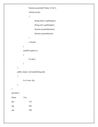 Java and j2ee_lab-manual | PDF