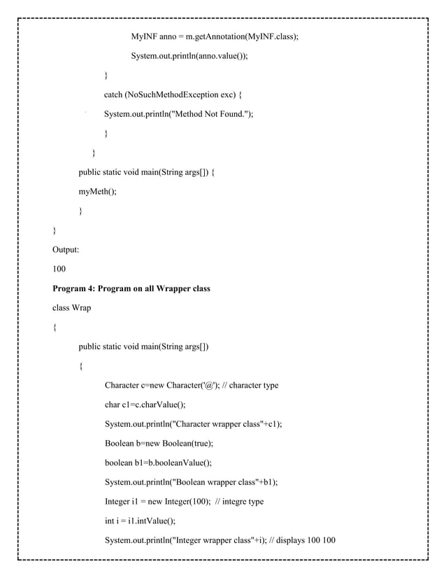 Java and j2ee_lab-manual | PDF