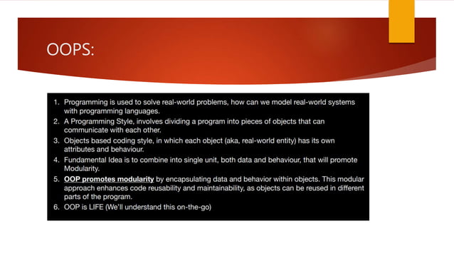 JAVA AND OOPS CONCEPTS.pptx helpful for engineering | PPT