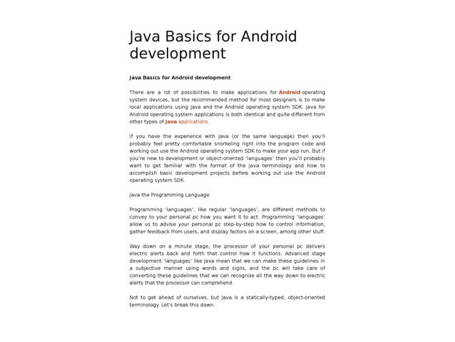 Java android | PPT