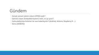 Java, android ve arduino ile gömülü programlama | PPTX