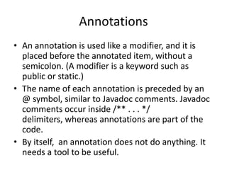 Java annotations | PPT