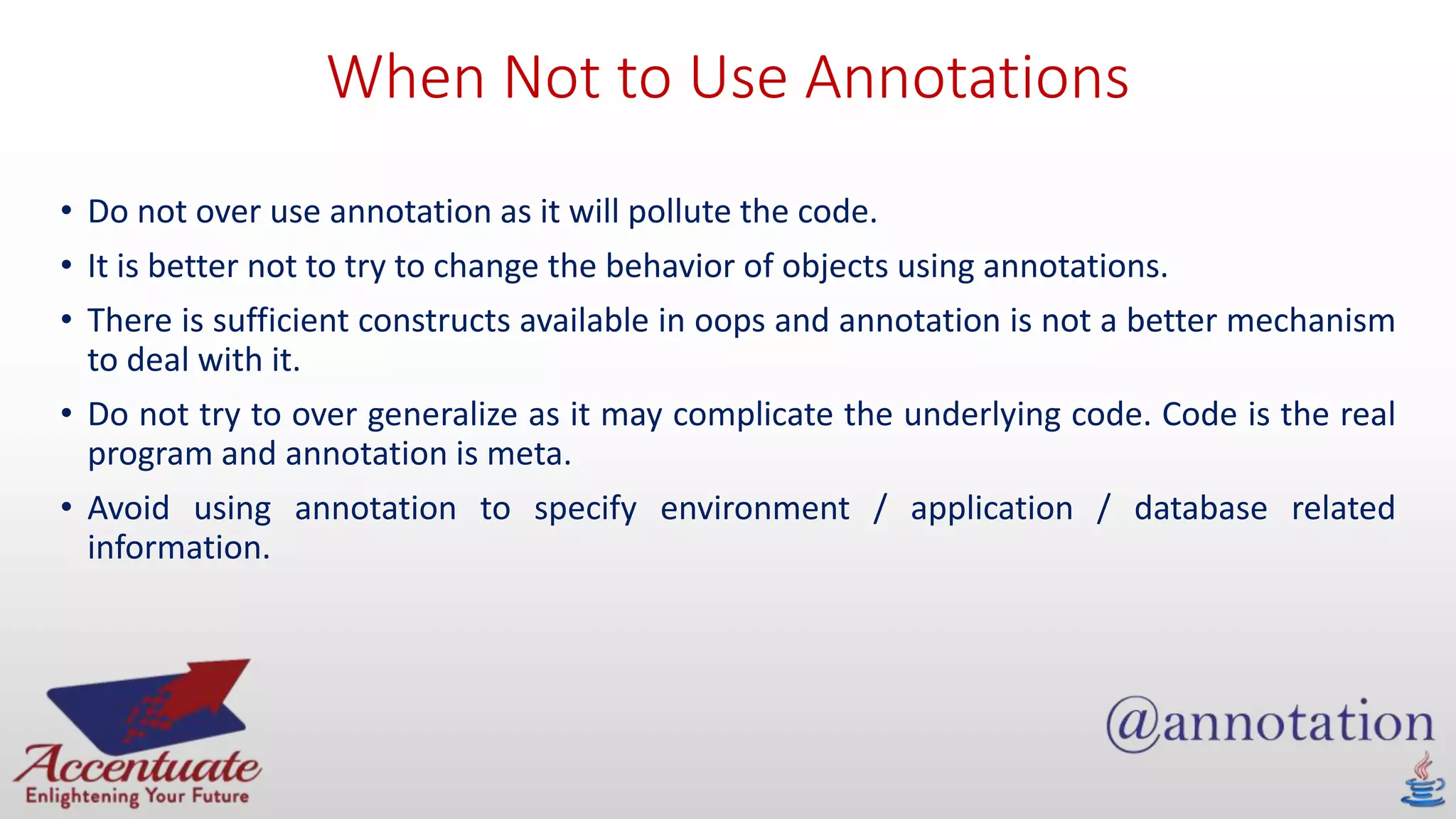 Java Annotations Ppt