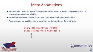 Java annotations | PPSX