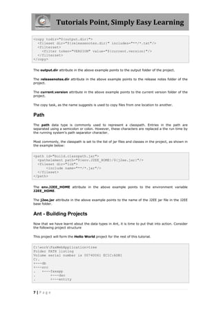 Java ant tutorial | PDF