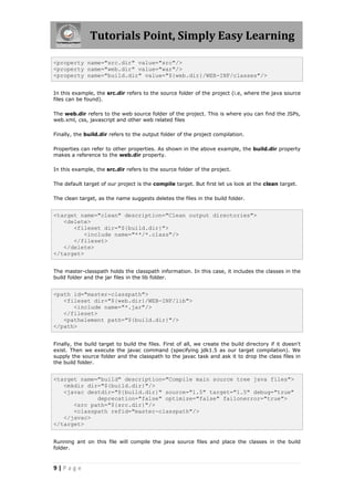 Java ant tutorial | PDF