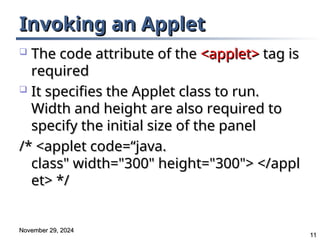 Introduction to Java Applet and Life cycle of an Applet | PPT