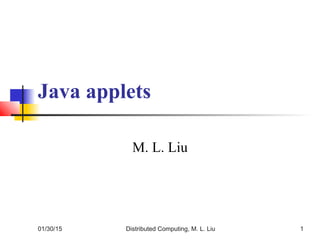 Java applets | PPT