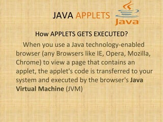 Java applets | PPS | Programming Languages | Computing