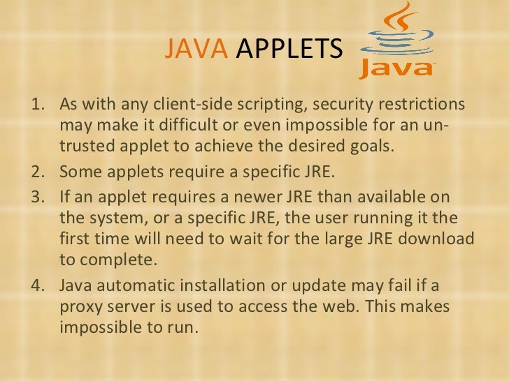 Java applets