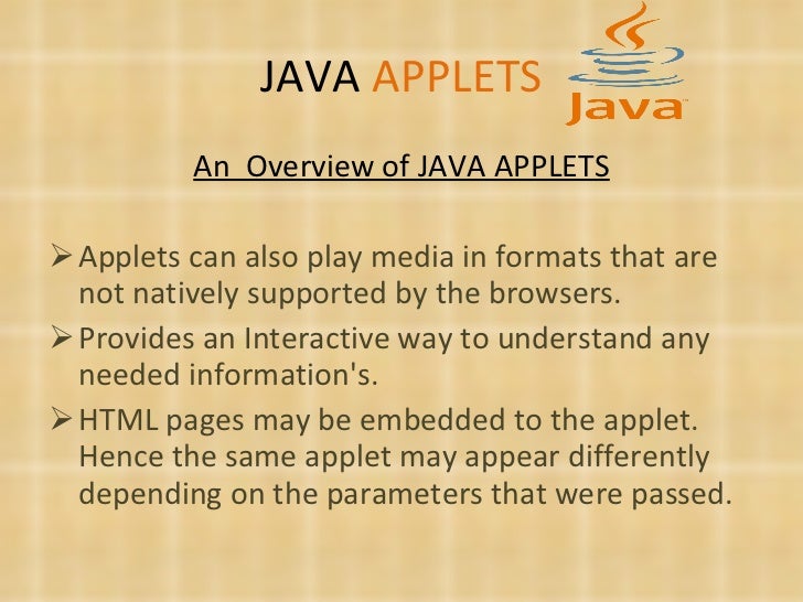 Java applets