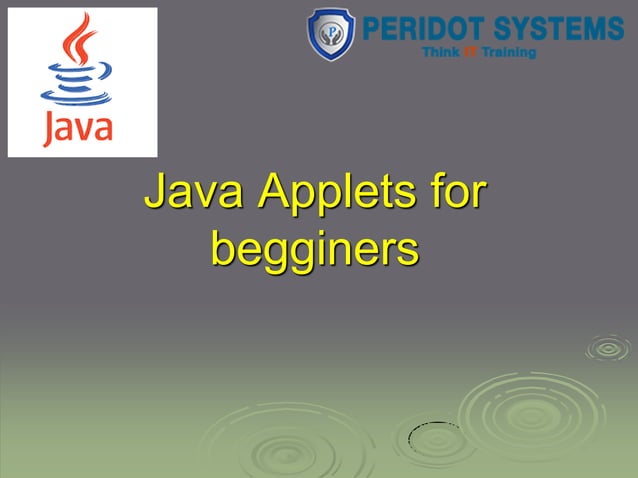 Java Applets And Working Principles Ppt