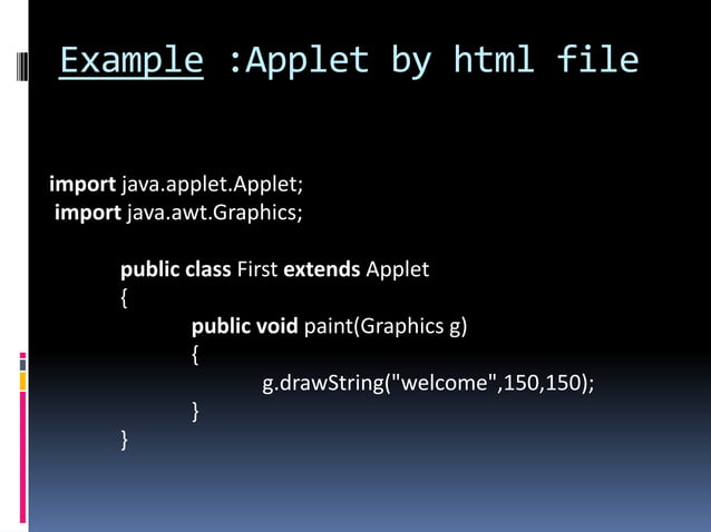 Java applets | PPT