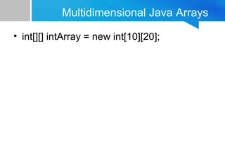 Java arrays | PPT