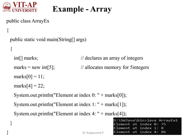 Java arrays | PPT