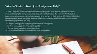 Java assignment help | PPT