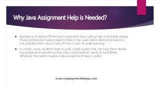 Java Assignment Help: Get Complicated Assignments Done by Experts