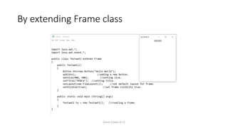 The Concept of Abstract Window Took Kit In Java | PPT