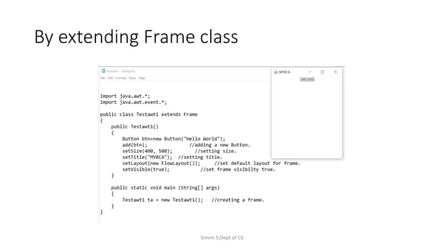 The Concept of Abstract Window Took Kit In Java | PPT