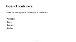 The Concept of Abstract Window Took Kit In Java | PPT