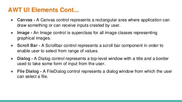 Java awt (abstract window toolkit) Java awt (abstract window toolkit)
