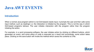 Java AWT EVENTS | PPT