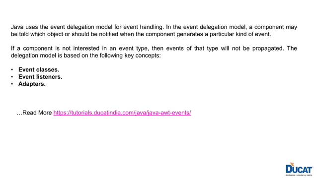 Java AWT EVENTS | PPT