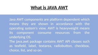 JAVA AWT presentation for awt key events.pptx