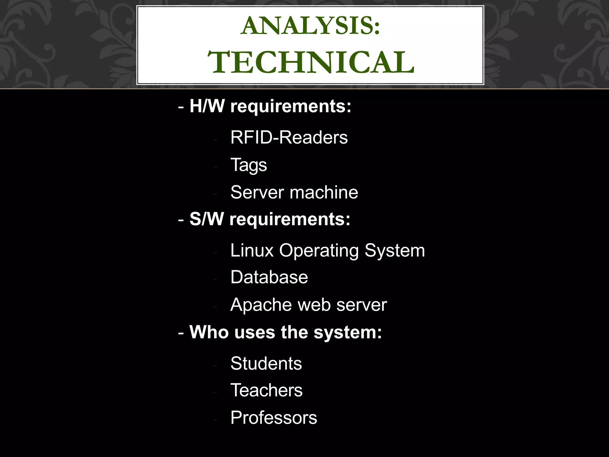 Java Based Rfid Attendance Management System Ppt