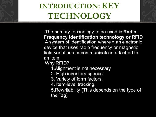 Java based rfid attendance management system | PPT