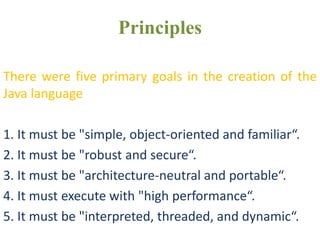 Presentation on Java Basic | PPTX