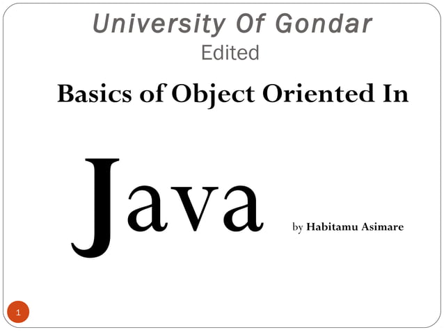 Java basic understand OOP | PPT