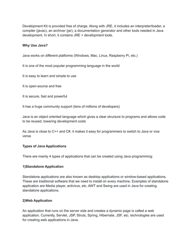 Java Basic.pdf | Programming Languages | Computing