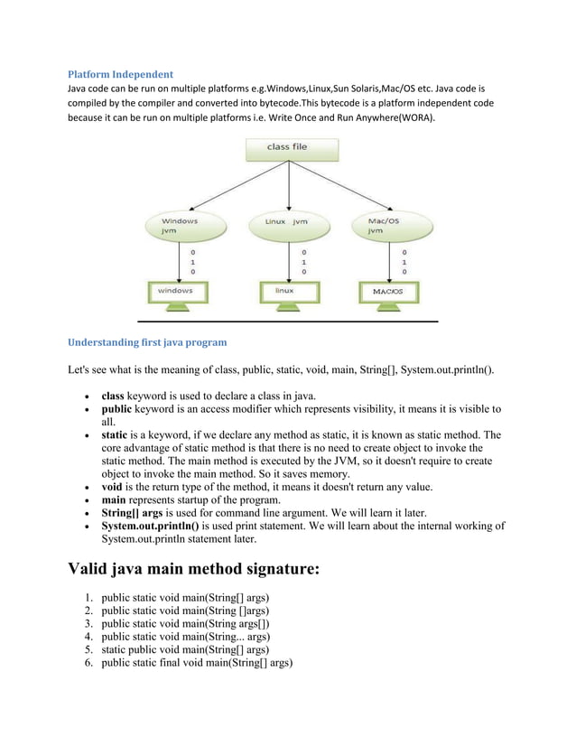 Java basic concept | PDF