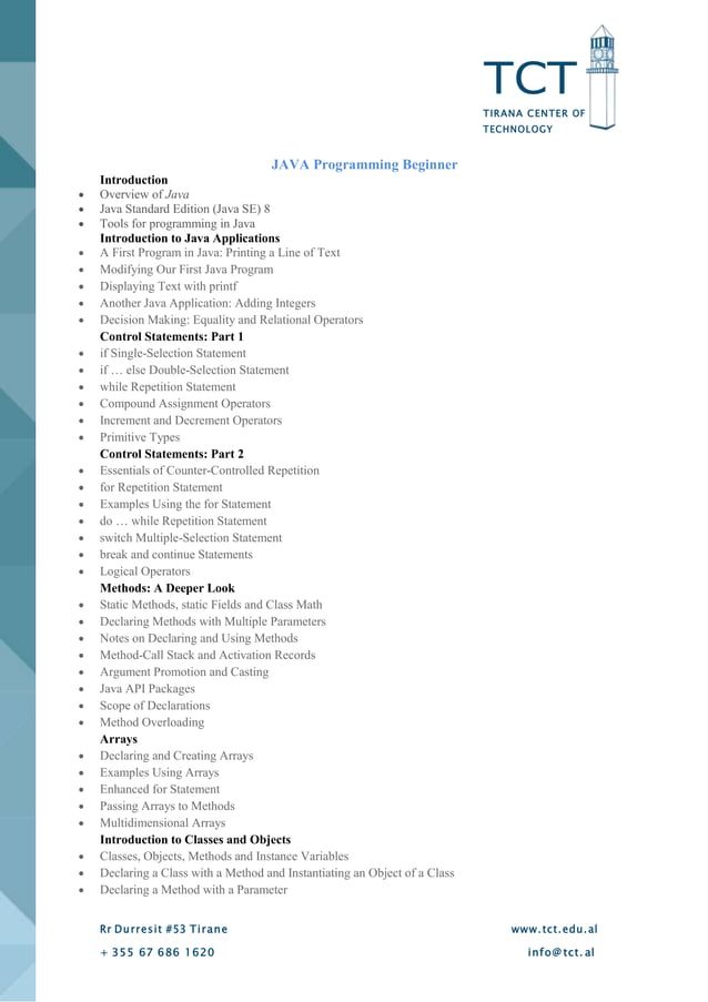 Kursi Java Basic | PDF